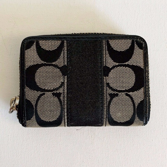 Coach | Accessories | Coach Signature Black Coin Purse | Poshmark